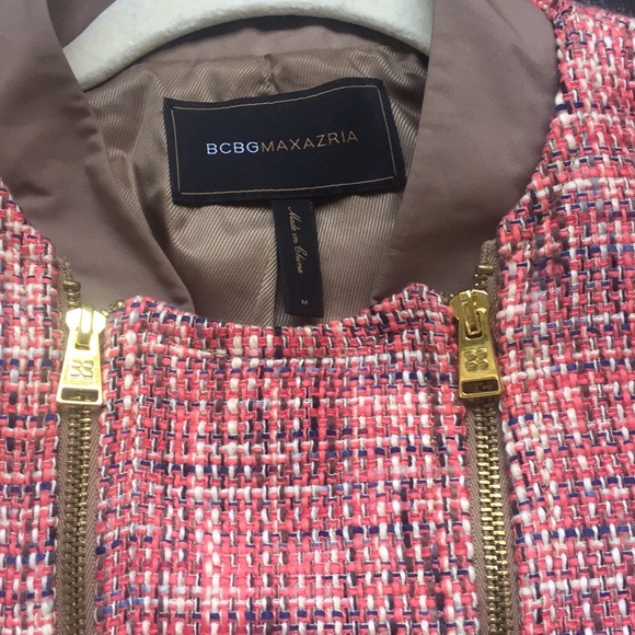 BCBGMaxAzria | Jackets & Coats | Darling Pink Tweed Bcbg Jacket | Poshmark